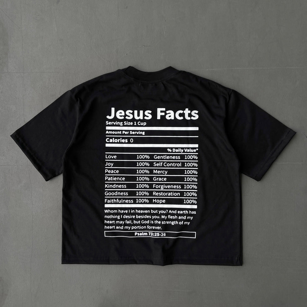 Jesus Facts Boxy Crop Tee – Forgiven